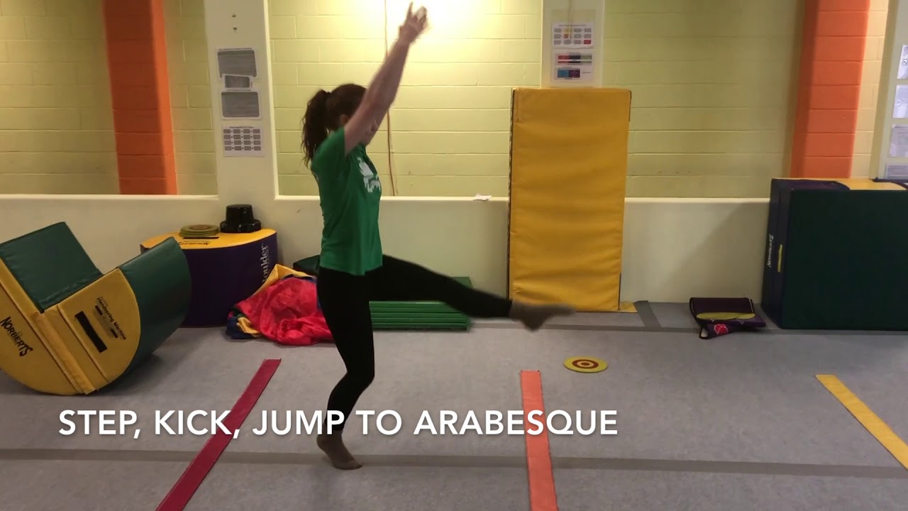 Step, Kick, Jump to Arabesque - YouTube