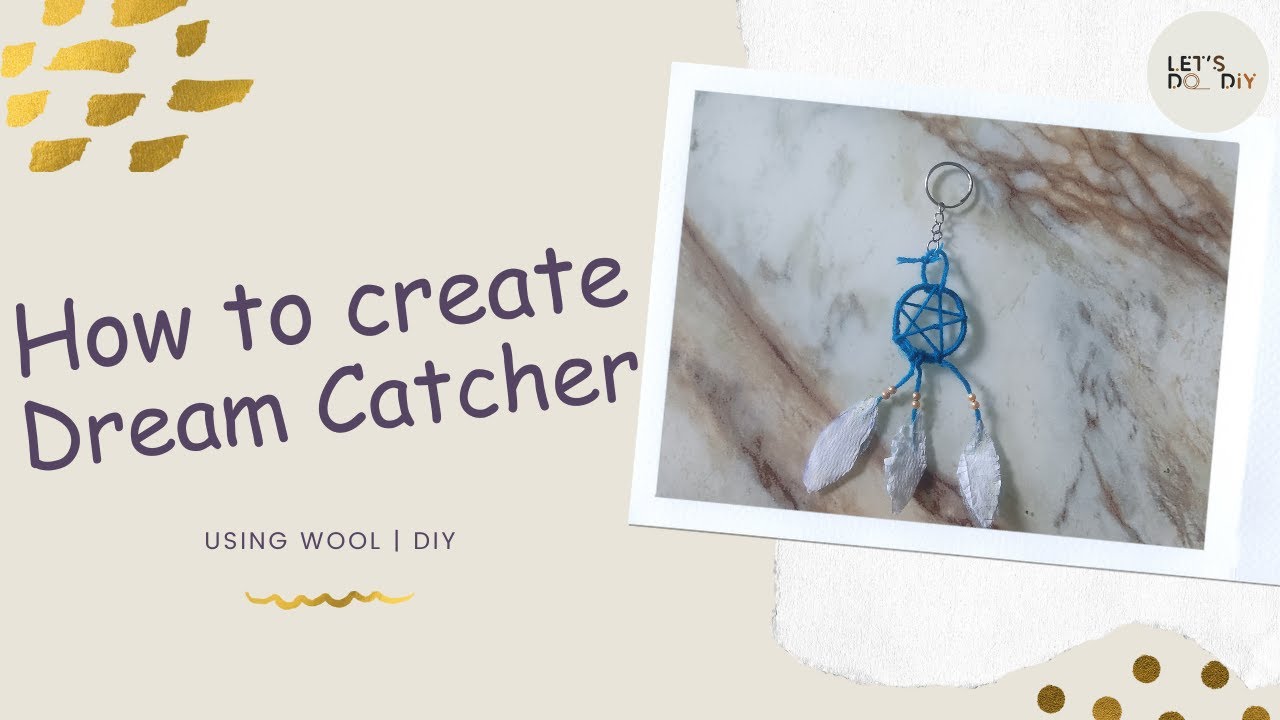 How to Create Dream Catcher Using Wool And Ring | Let's Do DIY With ...