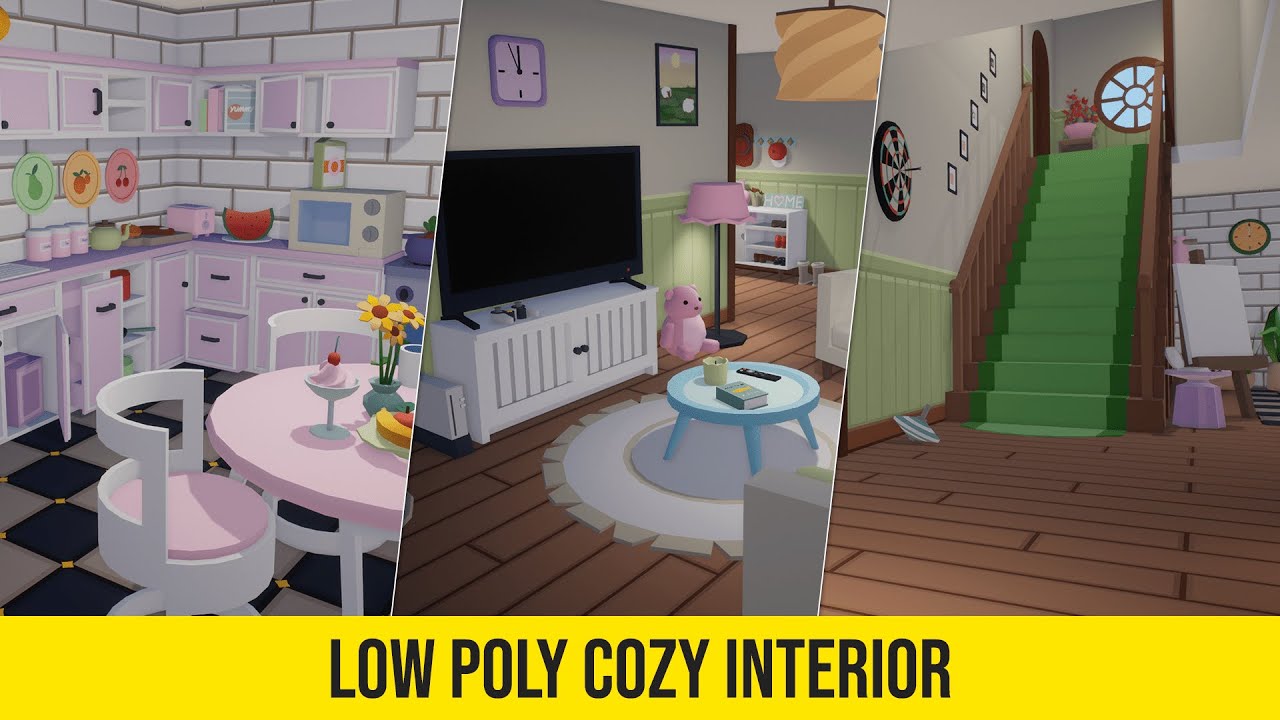 Low Poly Cozy Interior for Unity 6 and Unreal Engine 5 - YouTube