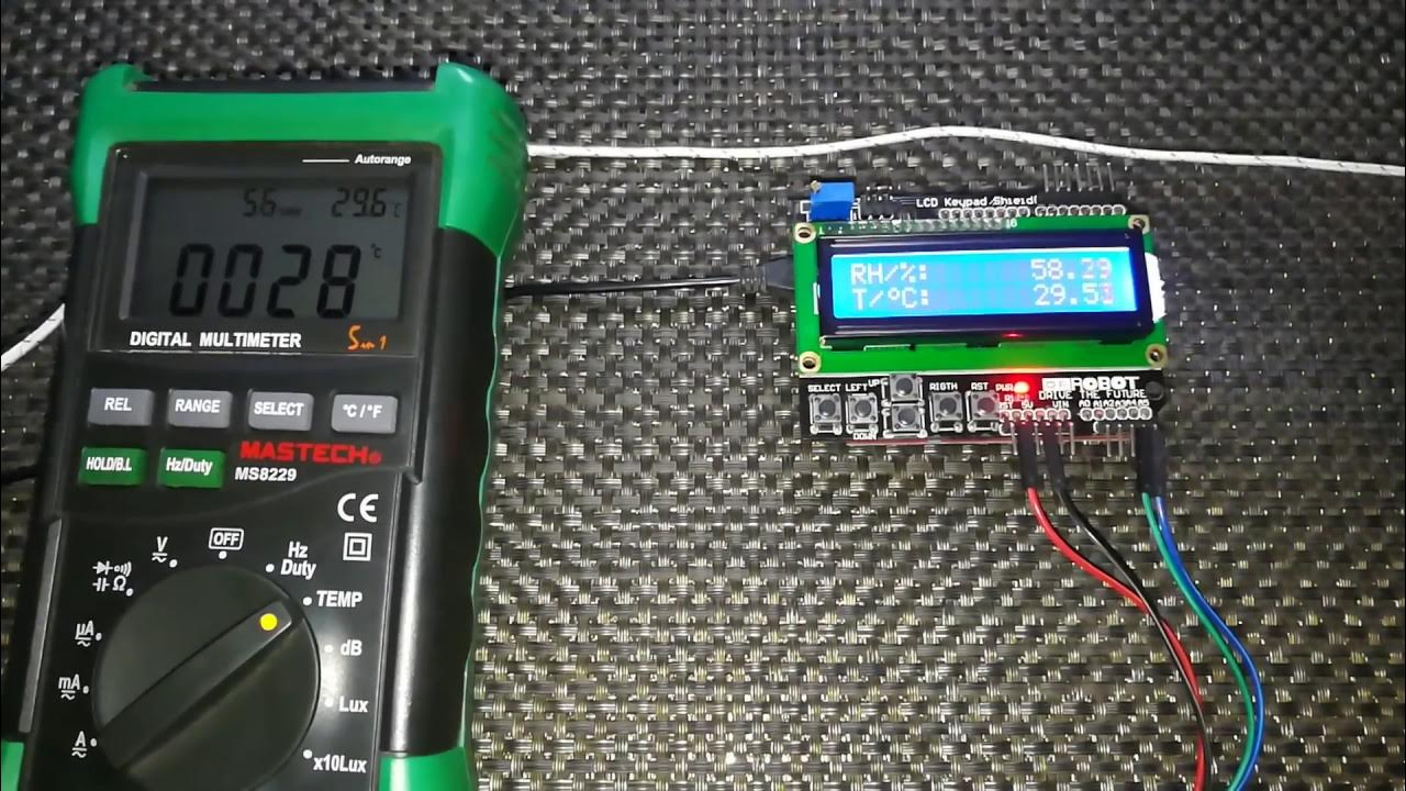 Si7021 A20 I2c Relative Humidity And Temperature Sensor Demo Youtube