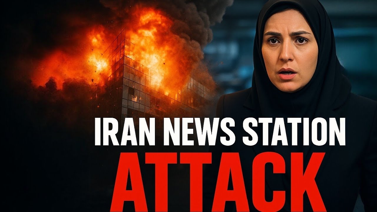 "LIVE on Air: Iran News Station Bombed!Missile Hits Iranian TV During ...