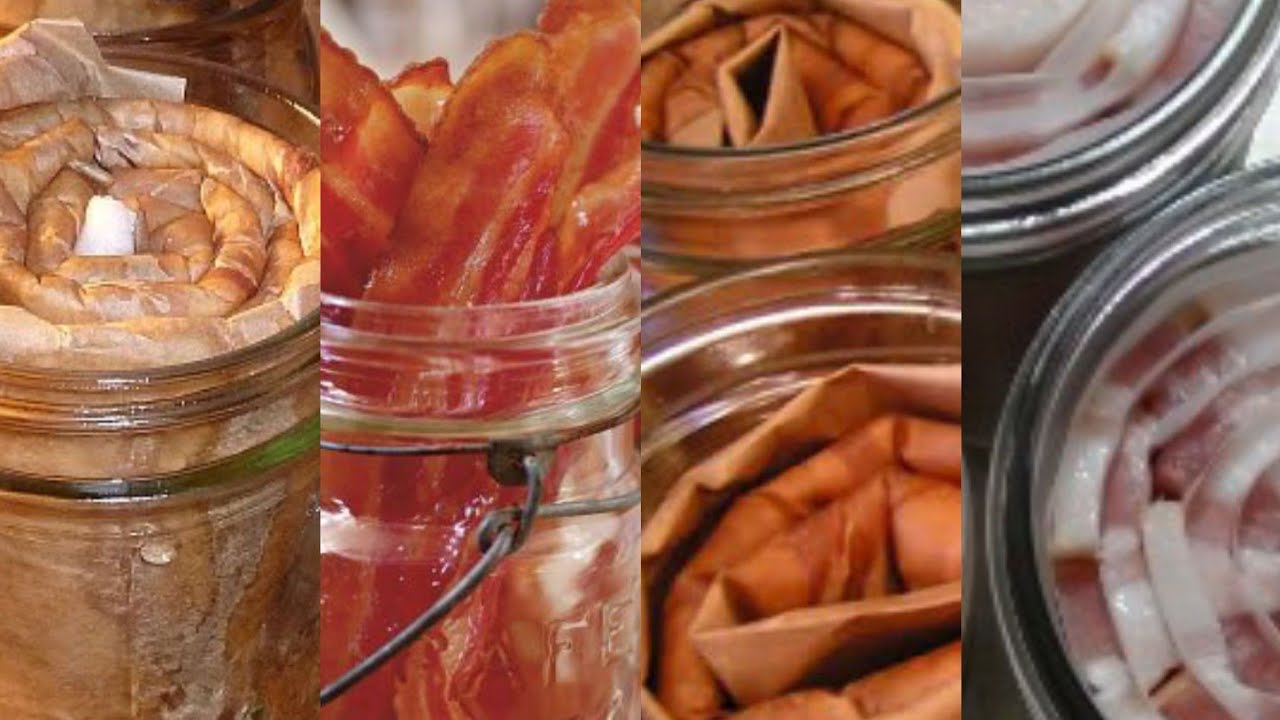 Canning Bacon for Longterm Food Storage - YouTube