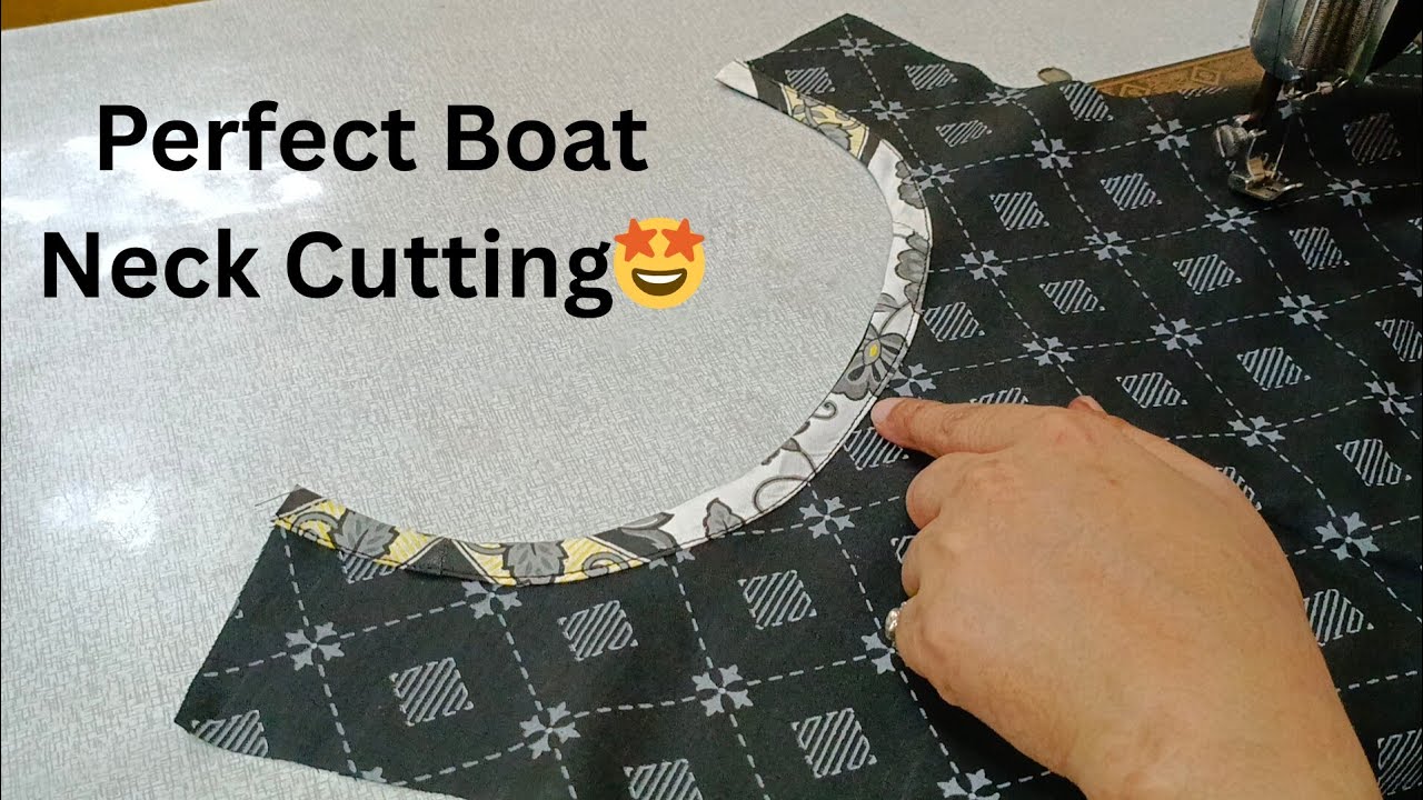 Boat Neck Design Cutting and Stitching ♥️ New Neck Design 2025 How to ...