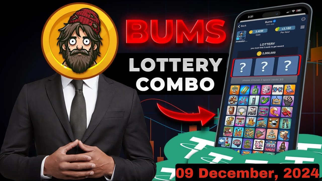 BUMS COMBO 09 Dec, 2024 || Bums Daily Combo Answer. - YouTube