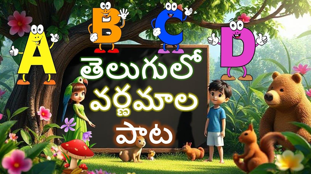 ABCD లు నేర్చుకోండి | ABC Song Telugu | ఆంగ్ల అక్షరమాల తెలుసుకోండి ...