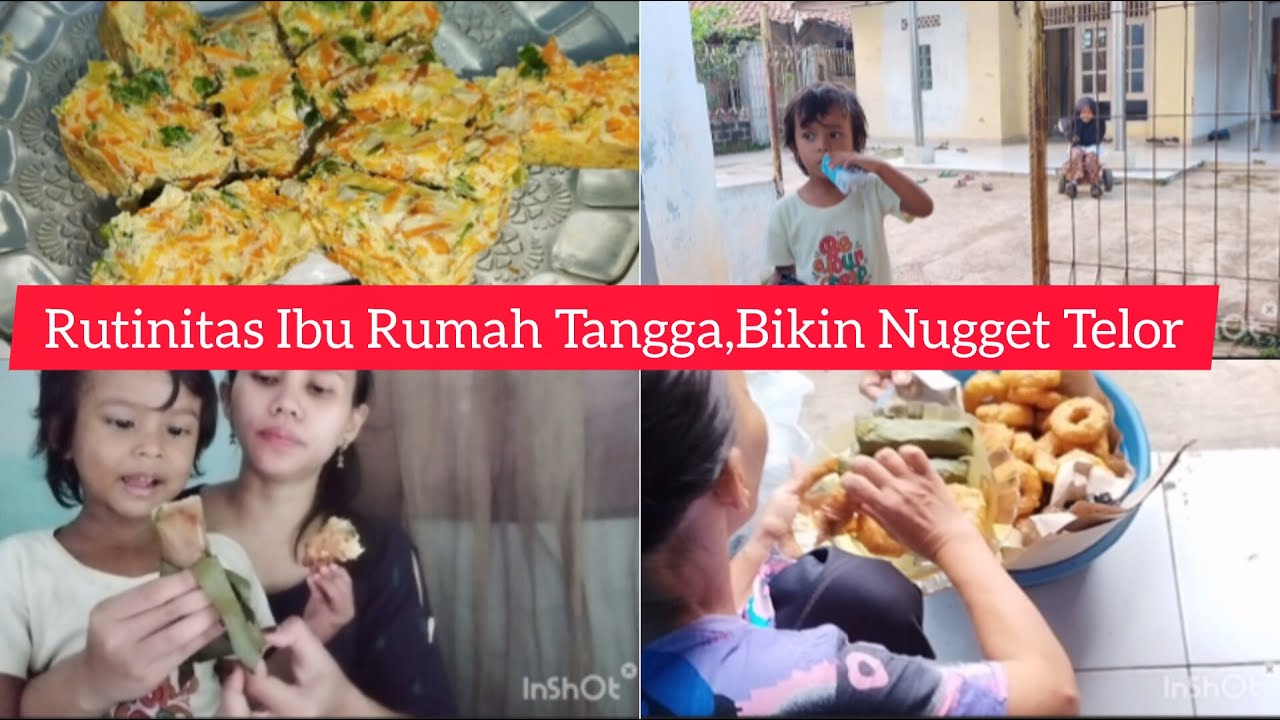 Rutinitas Ibu Rumah Tangga || Bikin Nugget Telor #kehidupandidesa - YouTube