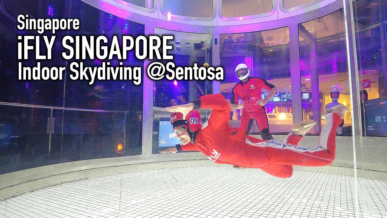 Singapore - iFly Singapore - Indoor Skydiving @Sentosa [4K] - YouTube