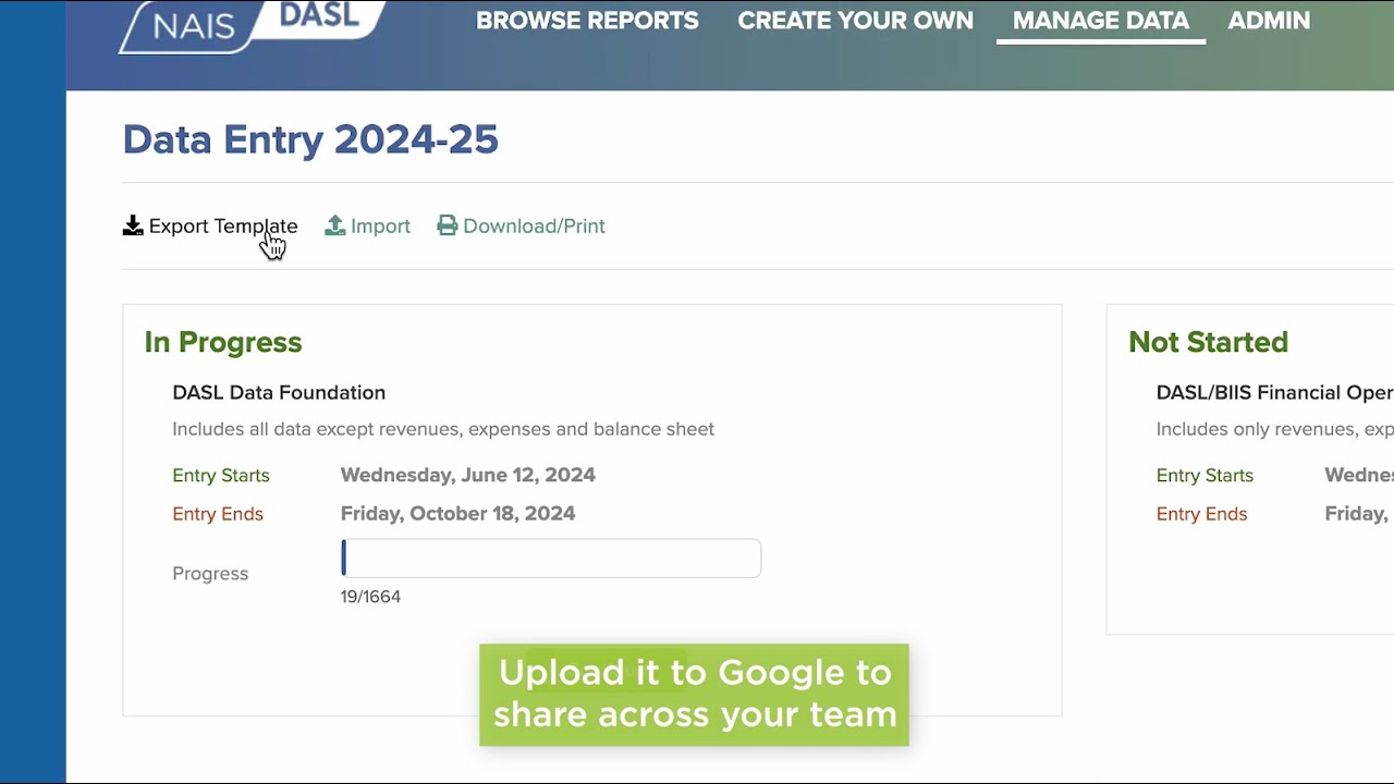 2024-2025 DASL Data Entry: Export Template - YouTube