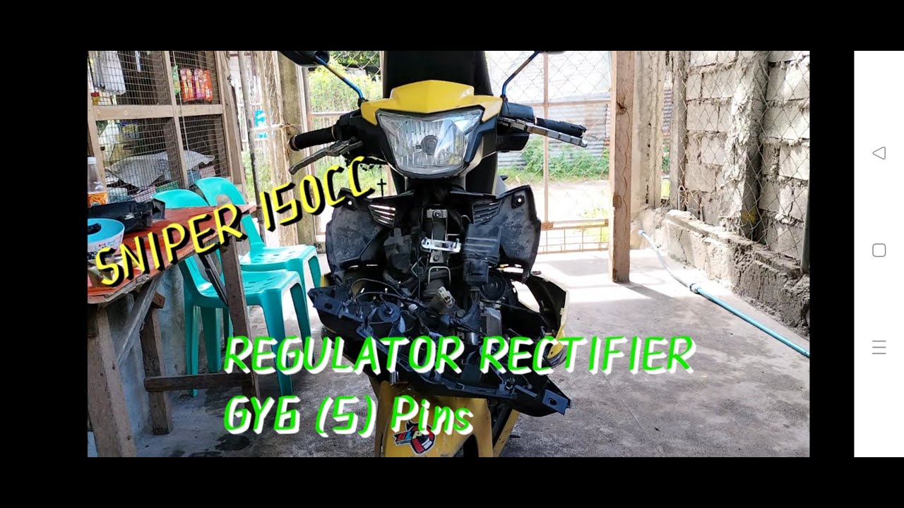 Regulator rectifier For Sniper 150cc 4Pins Convert into 5Pins - YouTube