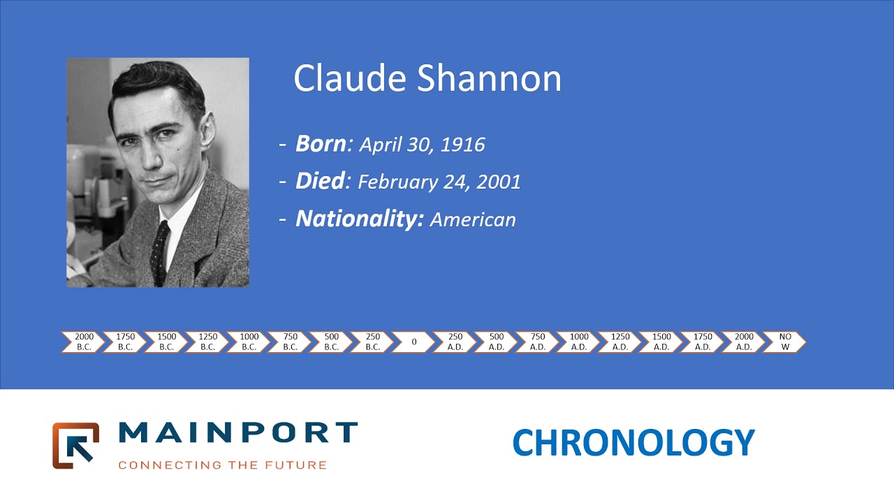 Scientist of the week: Claude Shannon - YouTube