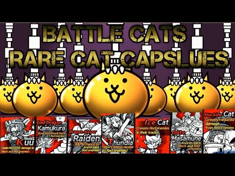 (Battle Cats) Rare Cat Capsules Opening #1 - YouTube