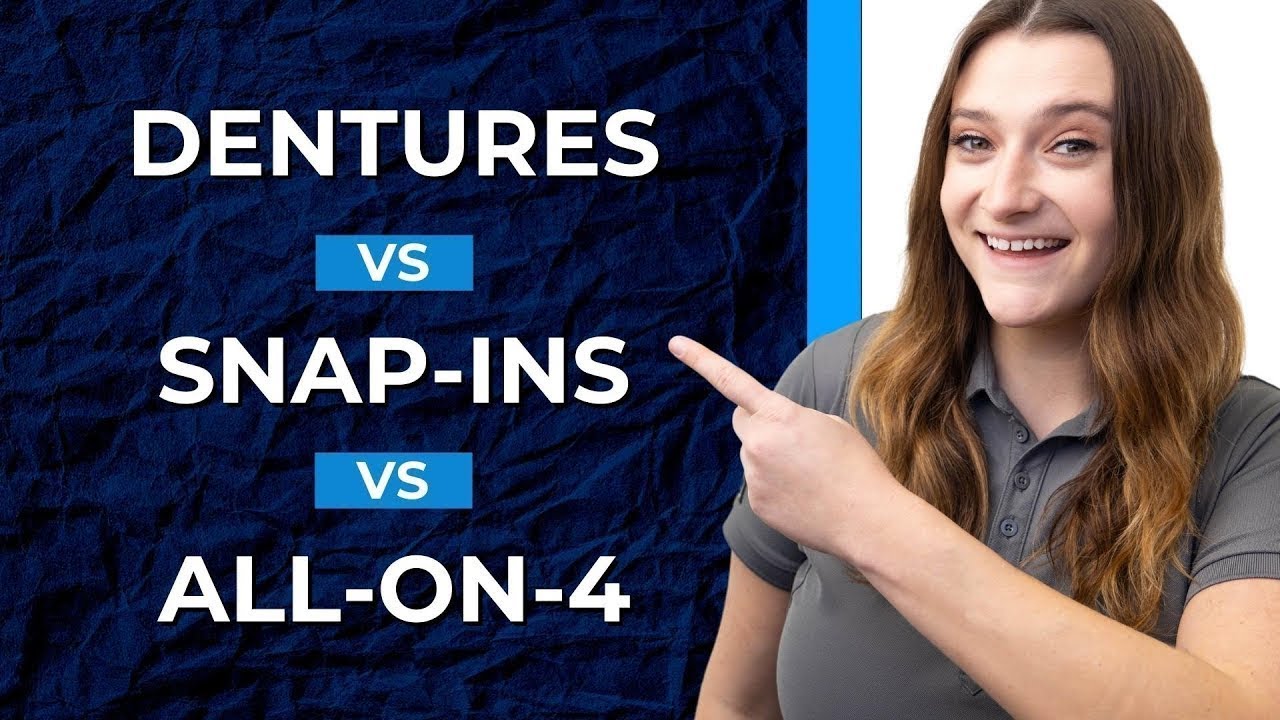 DENTURES vs SNAP-INS vs All-on-4® Bridge - YouTube