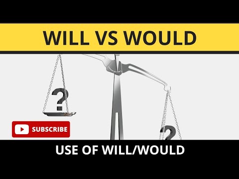 will vs would|will/would|use of will/would|easy grammar |learn english ...
