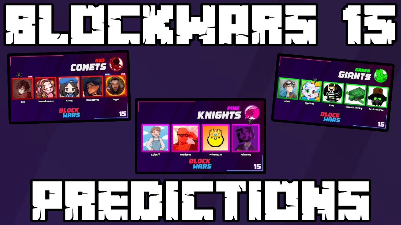 Blockwars 15 Team Analysis and Predictions! - YouTube