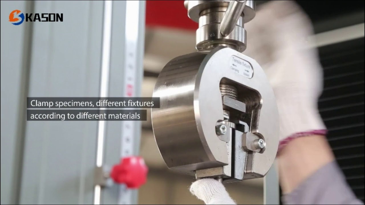 Test show of digital display universal testing machine - YouTube