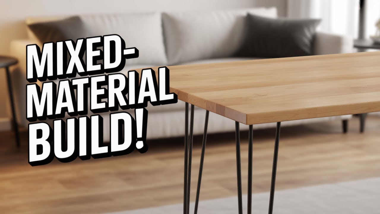 Mixed-Material Coffee Table Build – 2025 Trend - YouTube