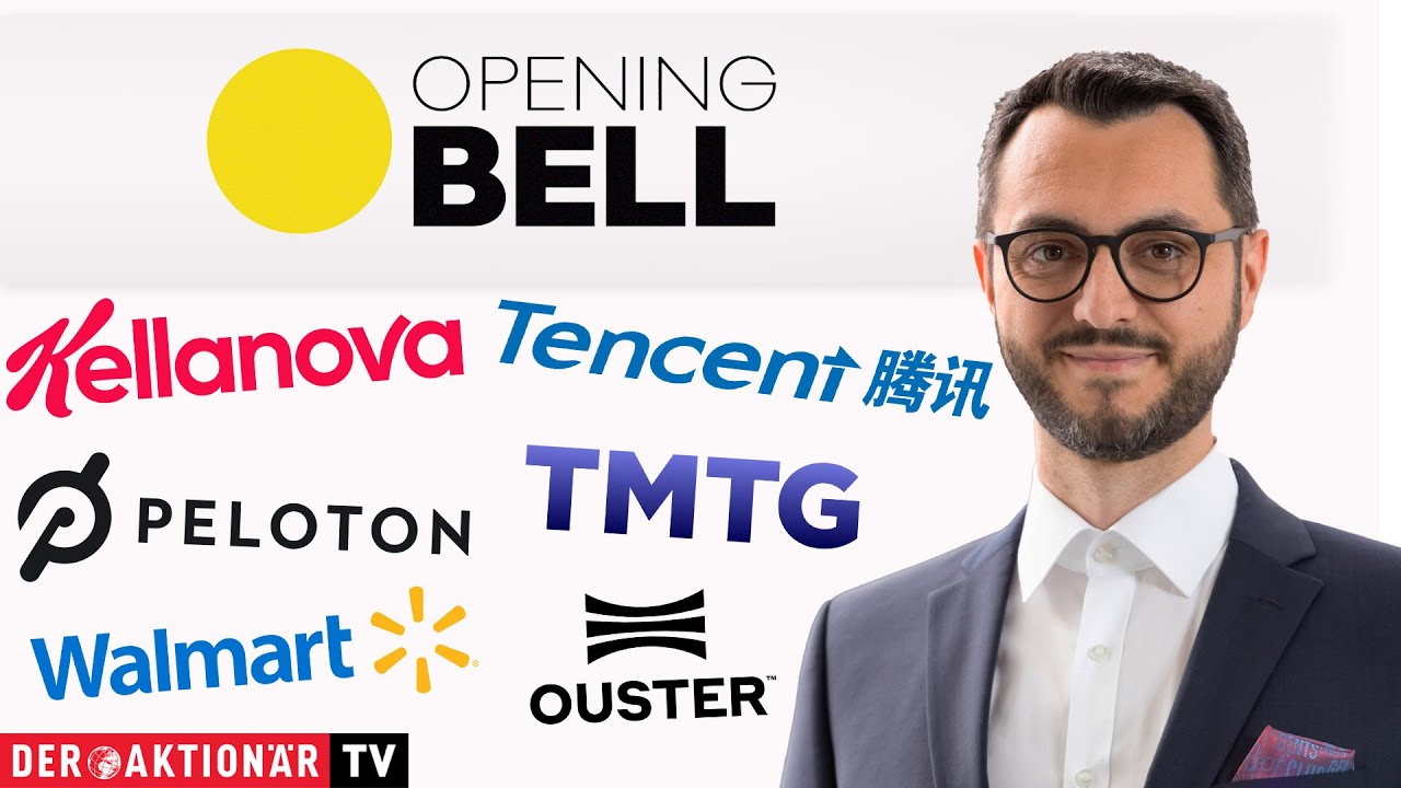 Opening Bell: Kellanova, Trump Media & Technology Group, Walmart, Tencent, Peloton, Ouster - YouTube