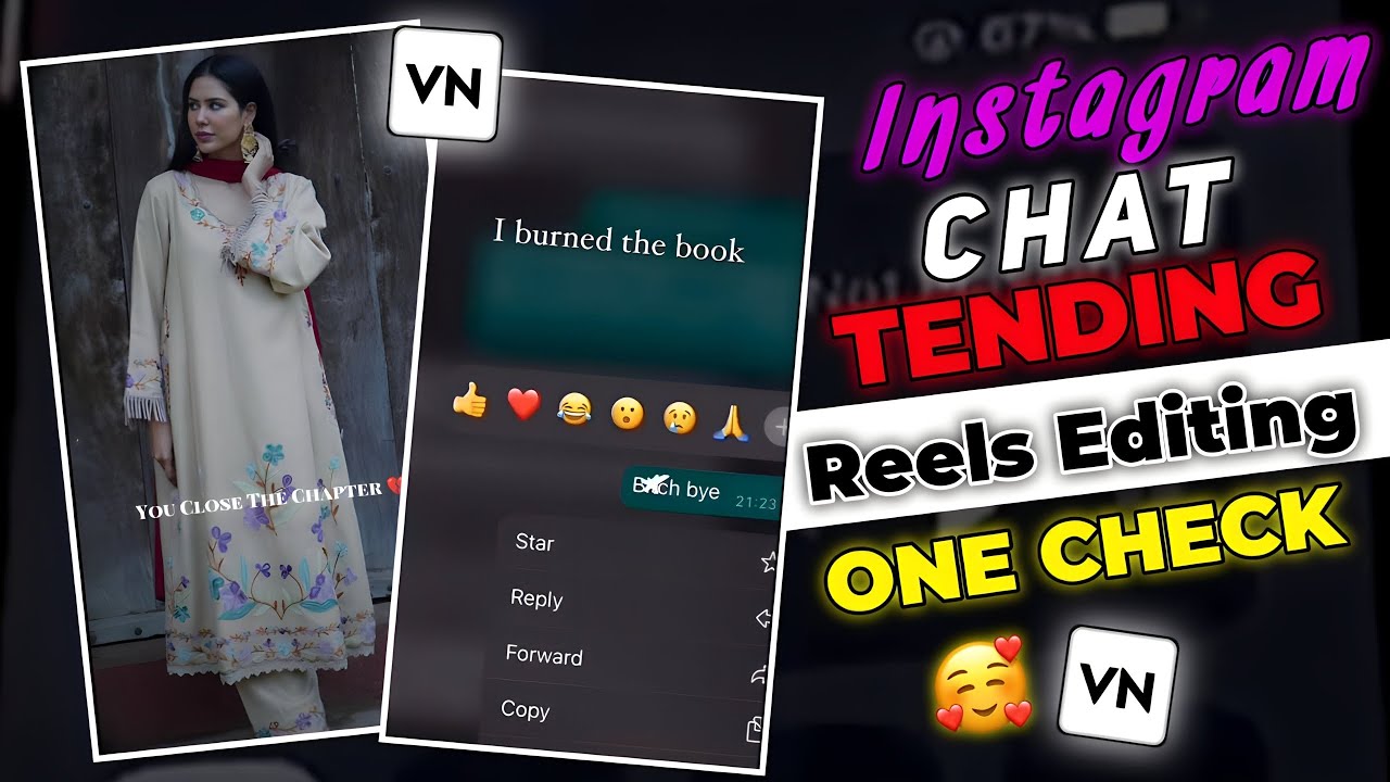 INSTAGRAM CHAT EDIT ONE CLICK🔥 REELS EDITING ll VN VIDEO EDITING ll VN ...
