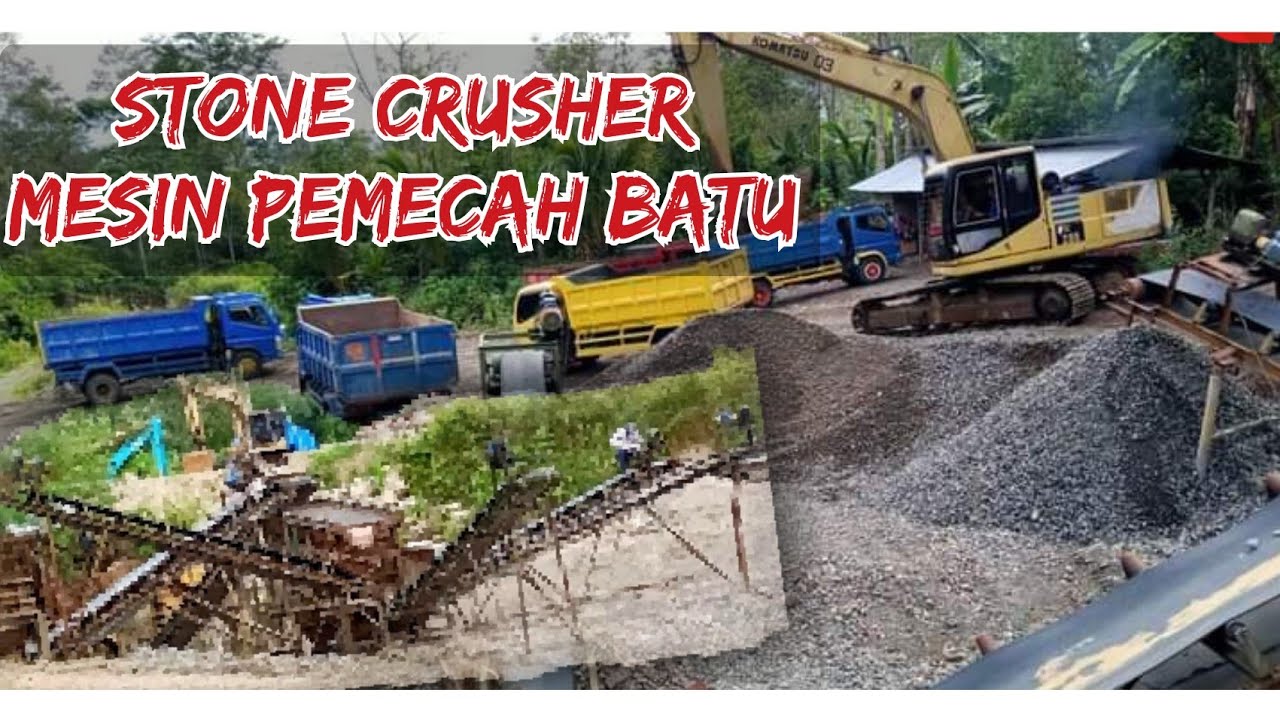 Mesin Stone Crusher || mesin Pemecah Batu, Menjadi Batu Split - YouTube