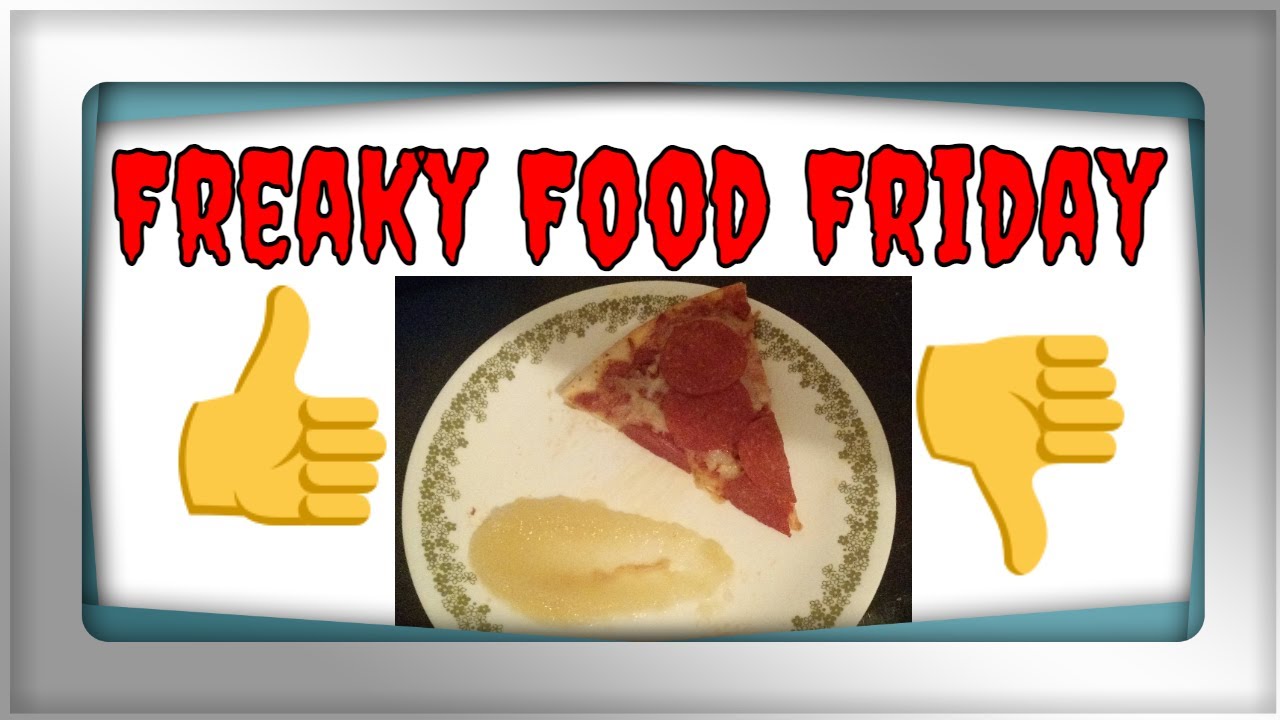 Freaky Food Friday! - Pizza dipped in cold applesauce - YouTube