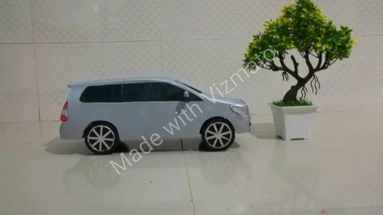 Toyota innova hand made miniature - YouTube