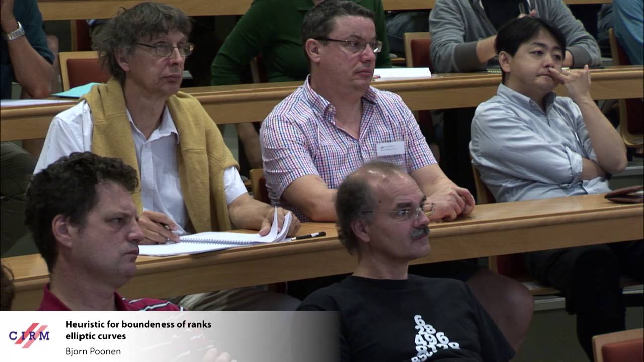 Bjorn Poonen: Heuristics for boundedness of ranks of elliptic curves ...