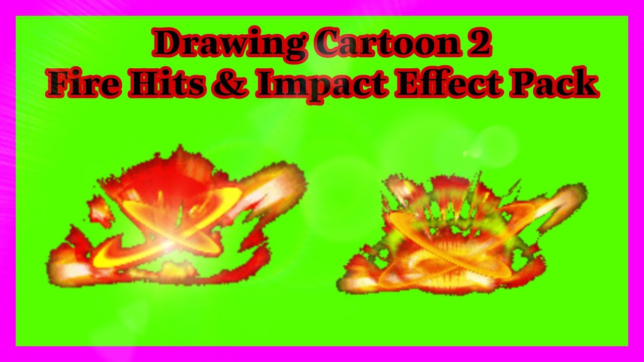 Create Skill Fire Impact Effect Pack DC2 । Drawing Cartoons 2 Item ...