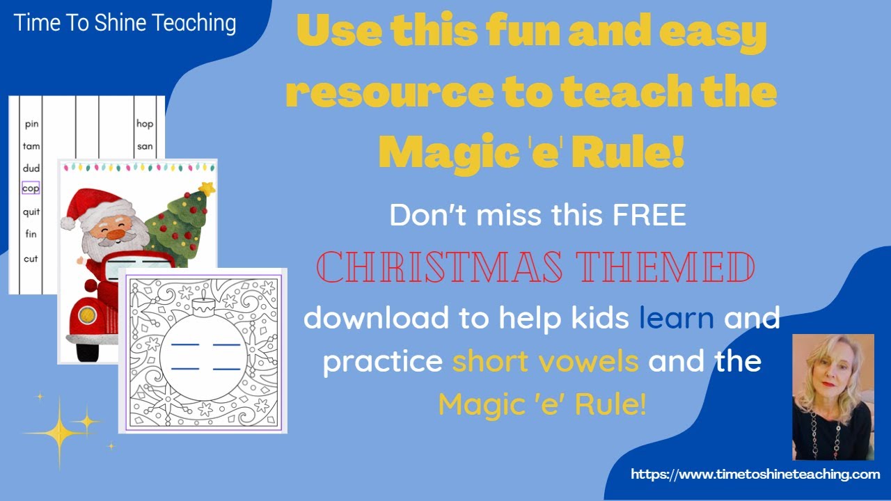 Teach the Magic/e/ Rule with this fun Christmas activity! - YouTube