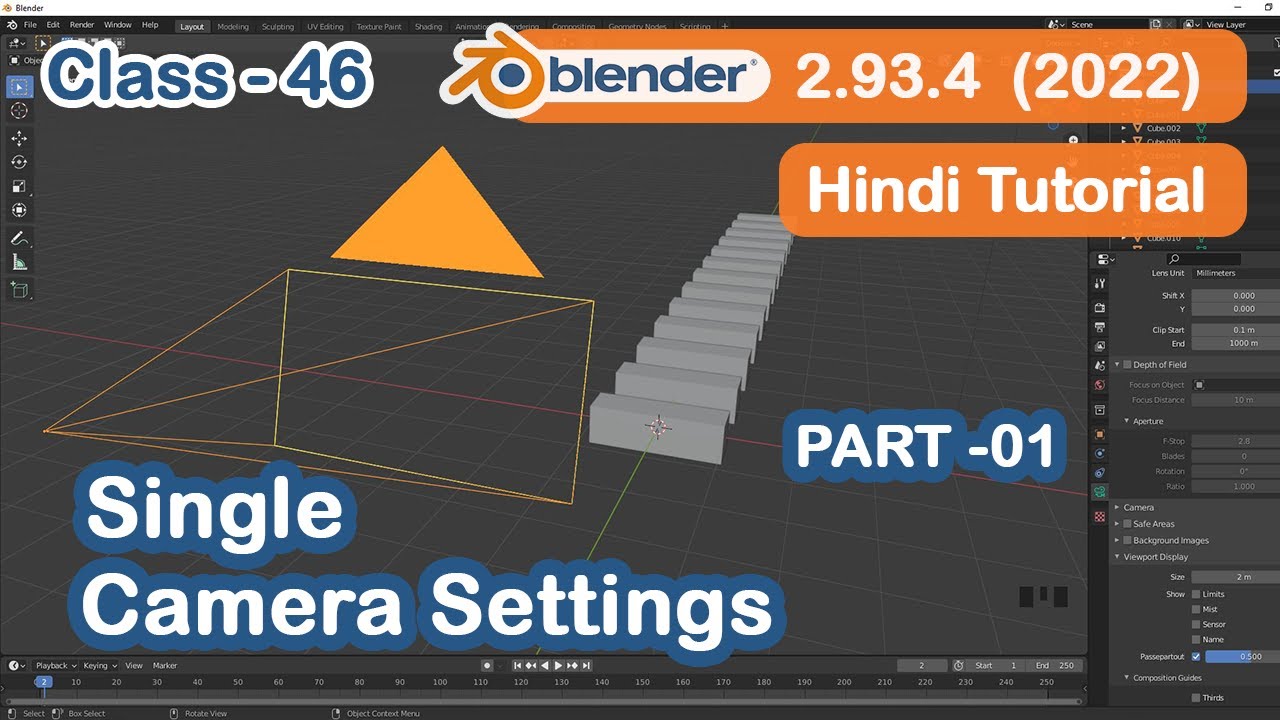How to use Camera | Camera Settings (Part -01) Blender 3d Full Course ...