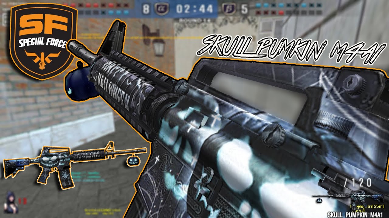SF : M4 "ฟักทองหัวกะโหลก" สกินใหม่ โคตรเท่ !! [ SKULL PUMKIN M4A1 ...