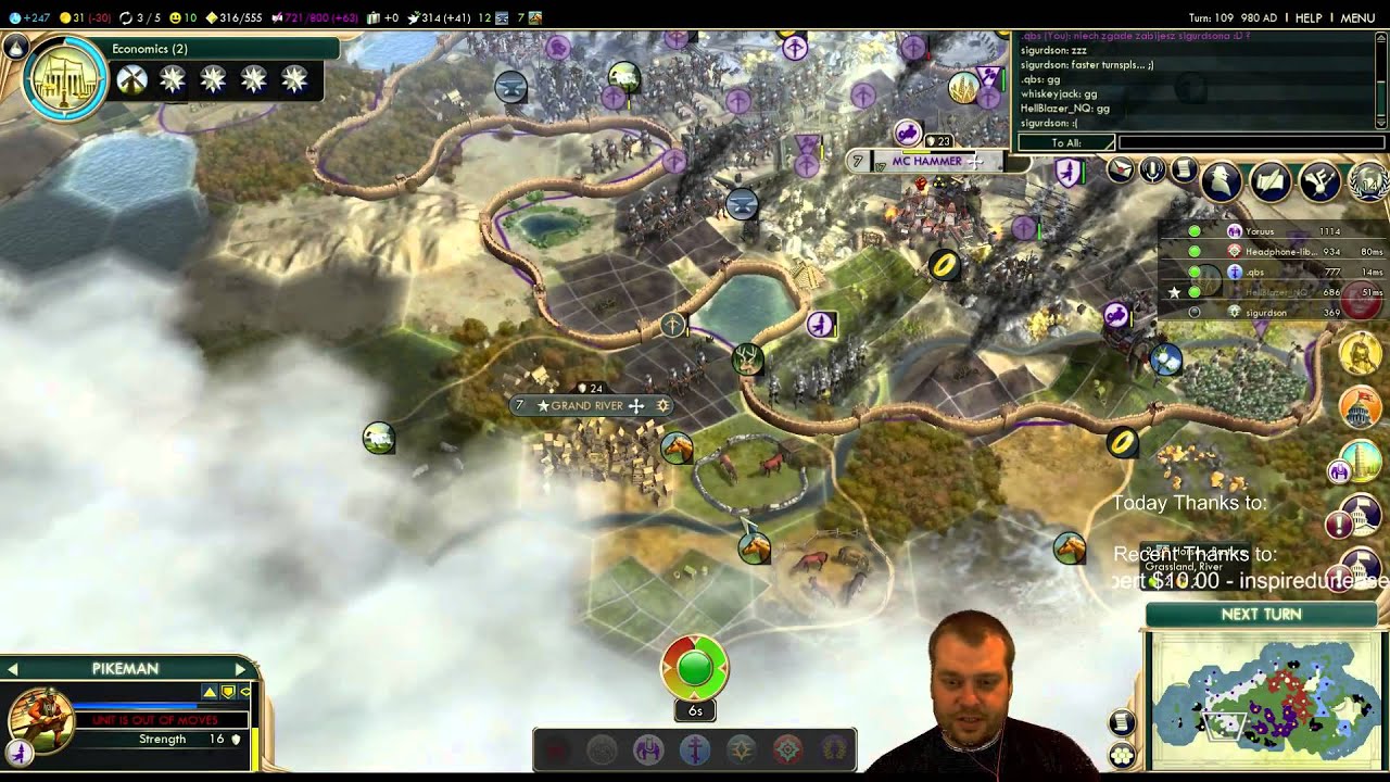 Civilization 5 Multiplayer 131: Carthage [4/4] ( BNW 6 Player Free For ...