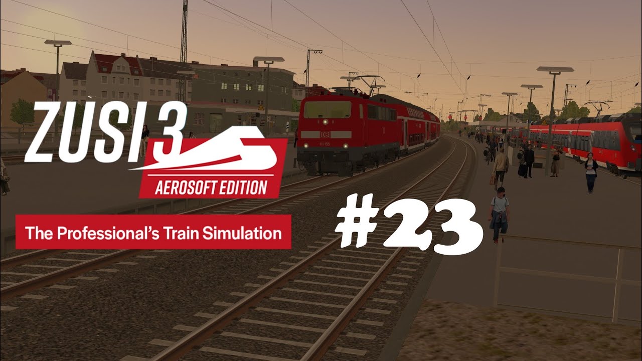 Zusi 3 Führerstandsmitfahrt #23 RE 59116 - BR 111 - Augsburg Hbf ...