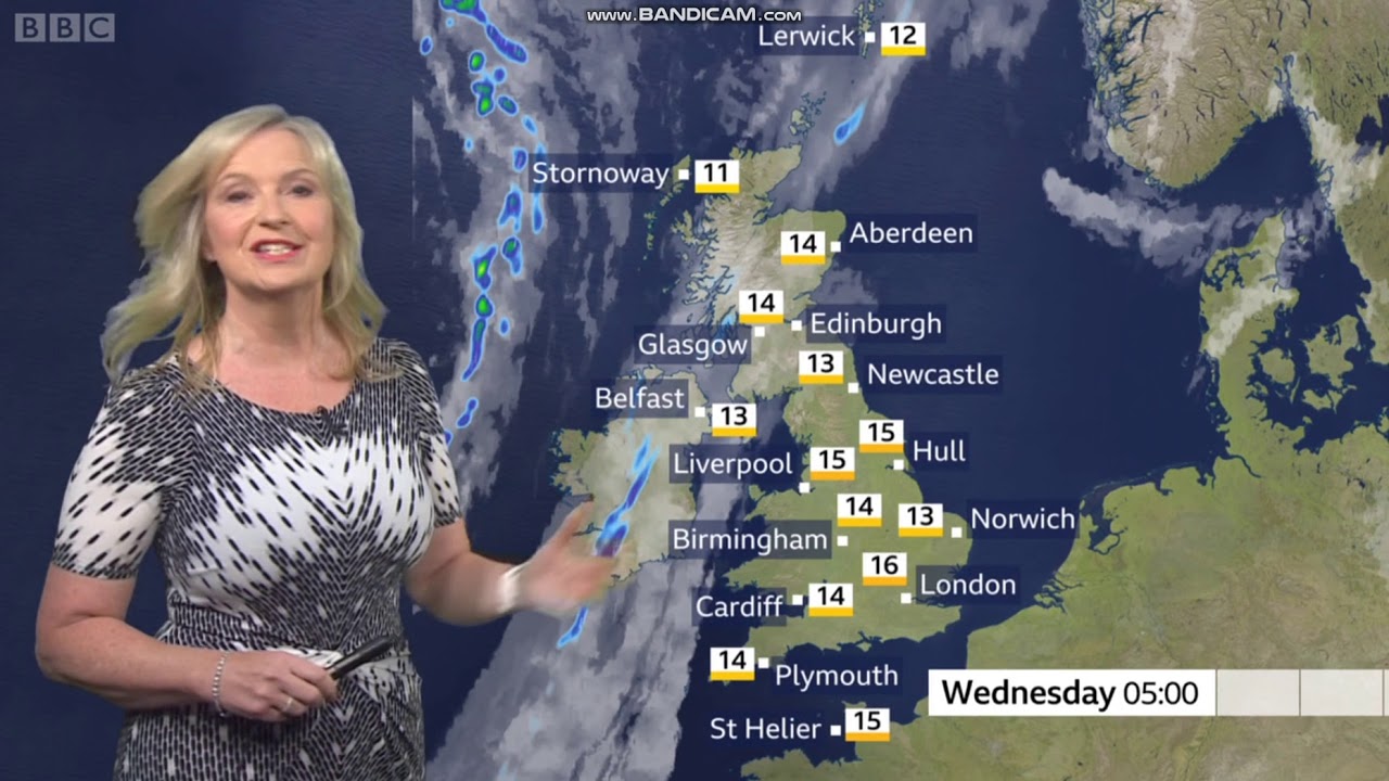 Carol Kirkwood - BBC Weather - (23/06/2020) - HD [60 FPS] - YouTube