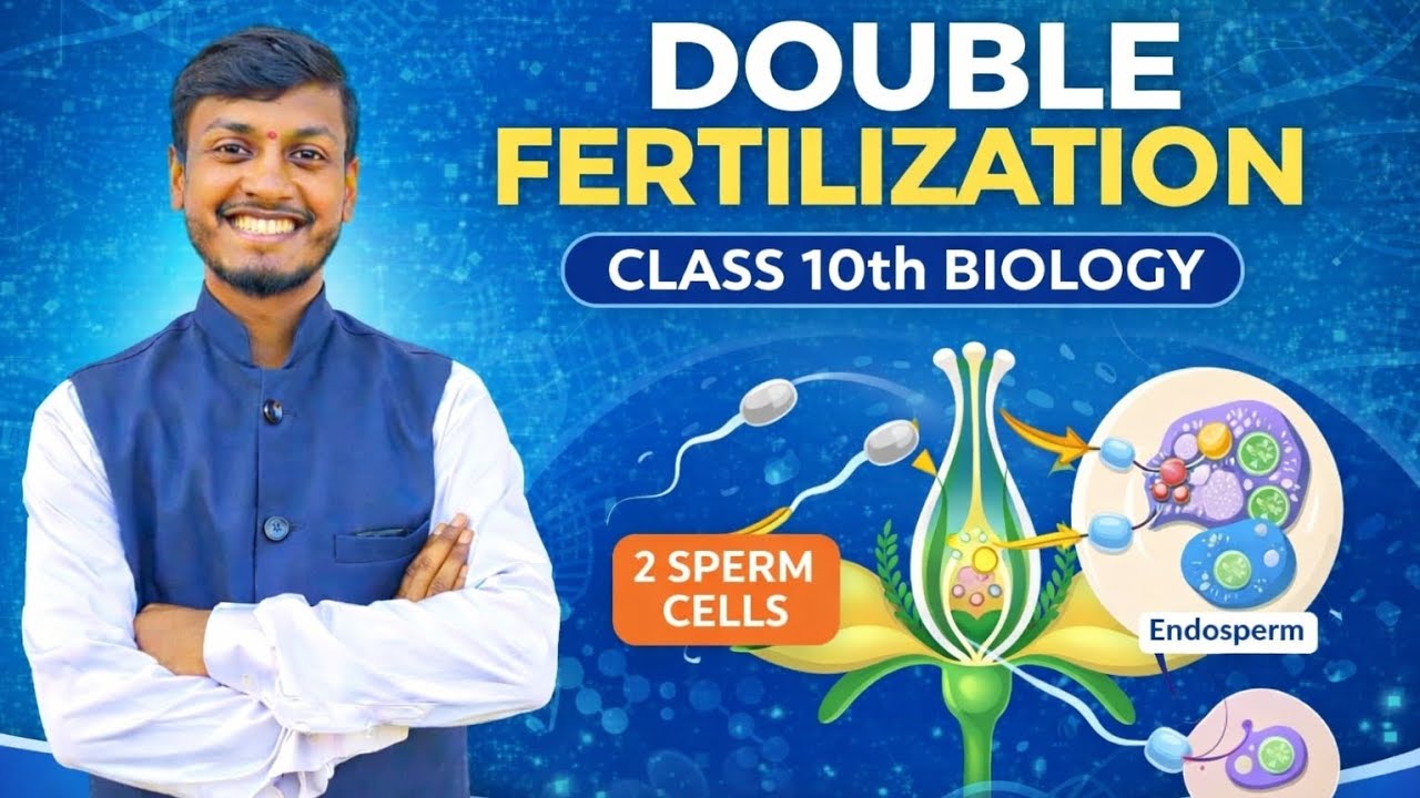 Double Fertilization in Plants 🌸 | Class 10 Biology NCERT Explained ...