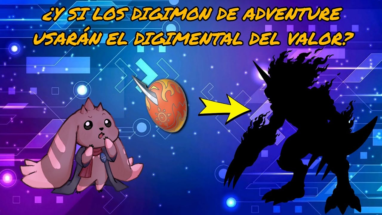 ¿ Y si los Digimon de Adventure usarán el Digimental del Valor? - YouTube
