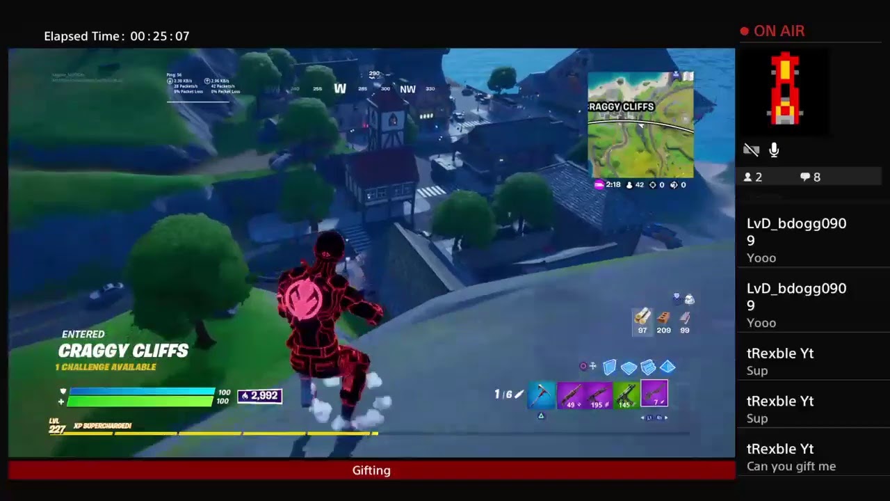 Fortnite stream spam the chat - YouTube