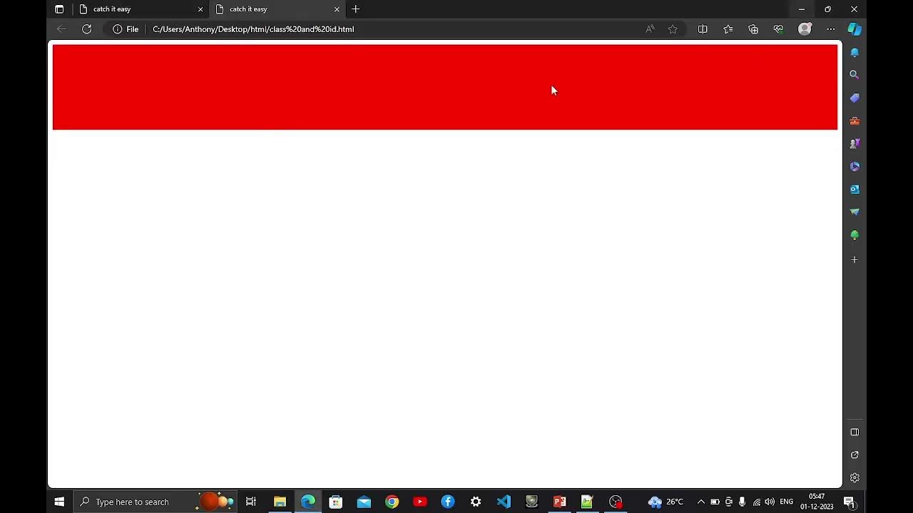 HTML Tutorial for beginners HTML Class and ID-12 - YouTube