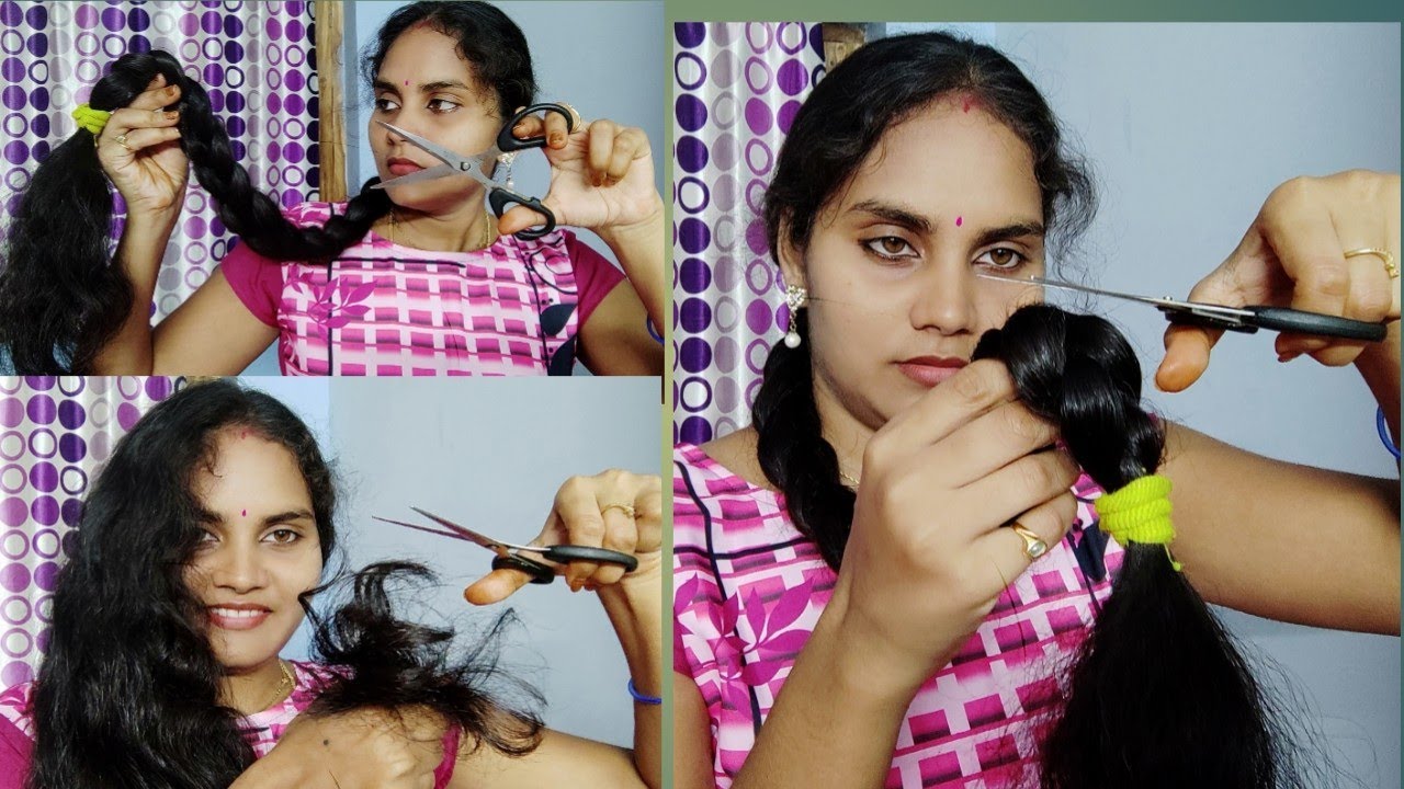 most requested video...//Hair trimming and cutting video....//how to ...