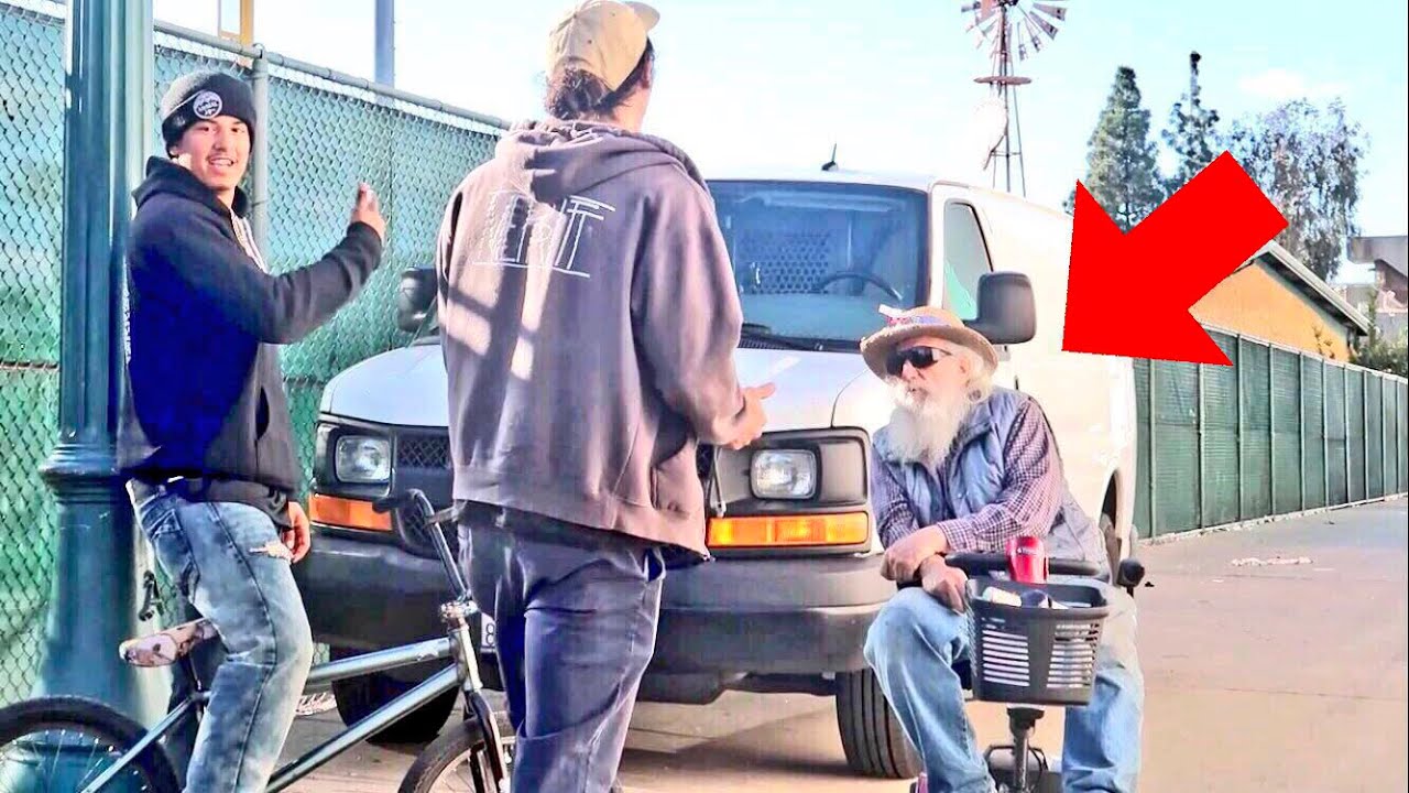 CRAZY OLD MAN VS. BMX RIDERS! - YouTube