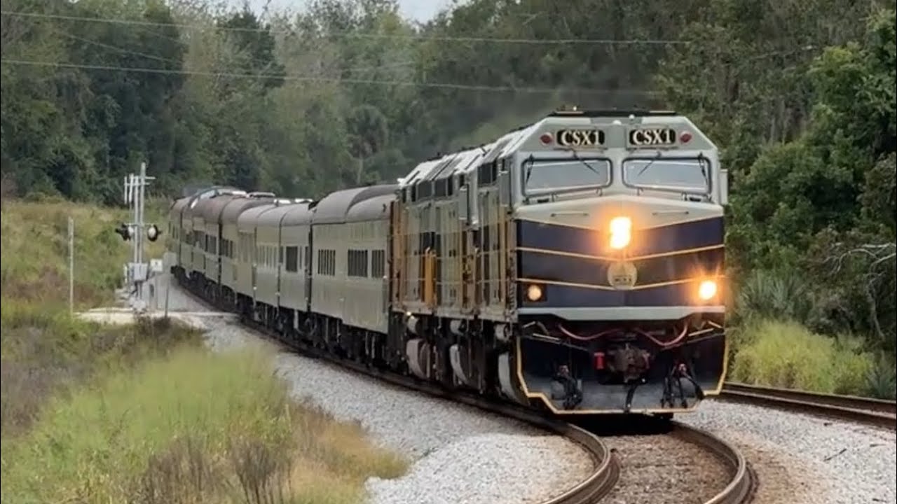 Trains in DeLand on 10/10/25, featuring the CSX OCS! - YouTube