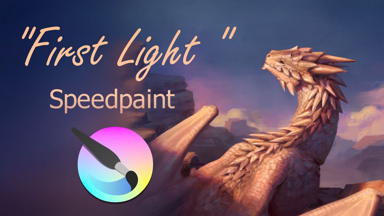 First light - Dragon Speedpaint | Krita 5 - YouTube