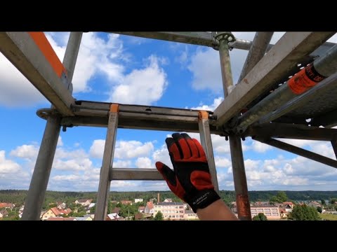 Cube - Scaffolding, climbing on Layher Allround scaffolds - YouTube