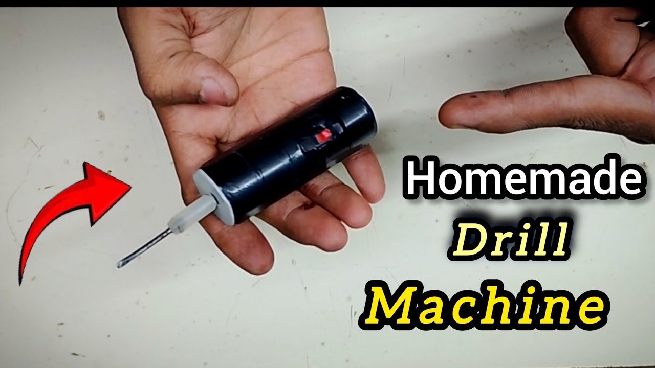 How make a Drill machine at home Powerful Drill machine Kaise banaye ...