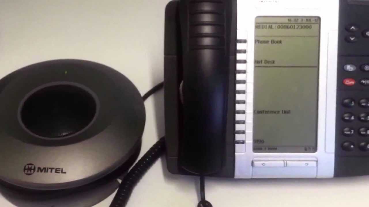 Mitel conference unit - YouTube