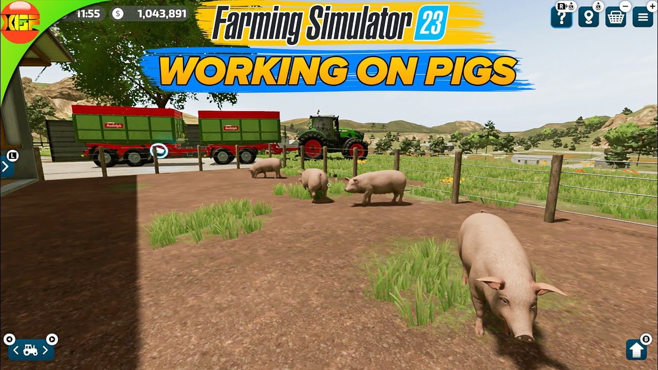 First Look Pigs and Their Farm | Farming Simulator 23 Amberstone fs23 - YouTube