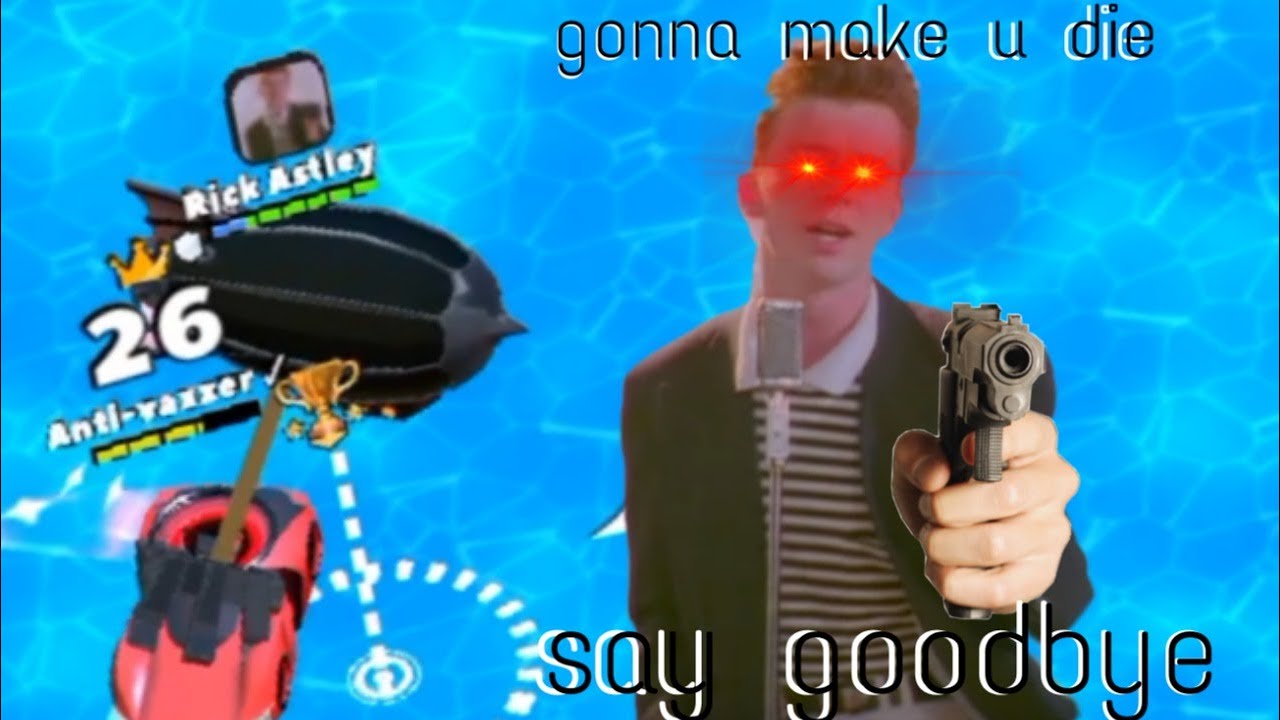 Rick Astley is Gonna Play the Game (crash of cars) - YouTube