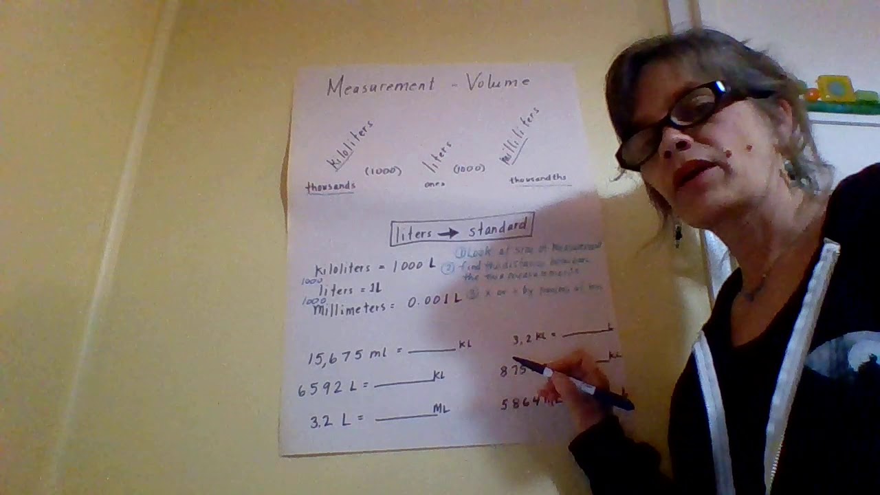 Converting grams and liters - YouTube
