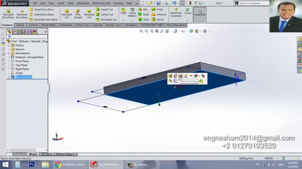 1- Table On Solidworks - YouTube