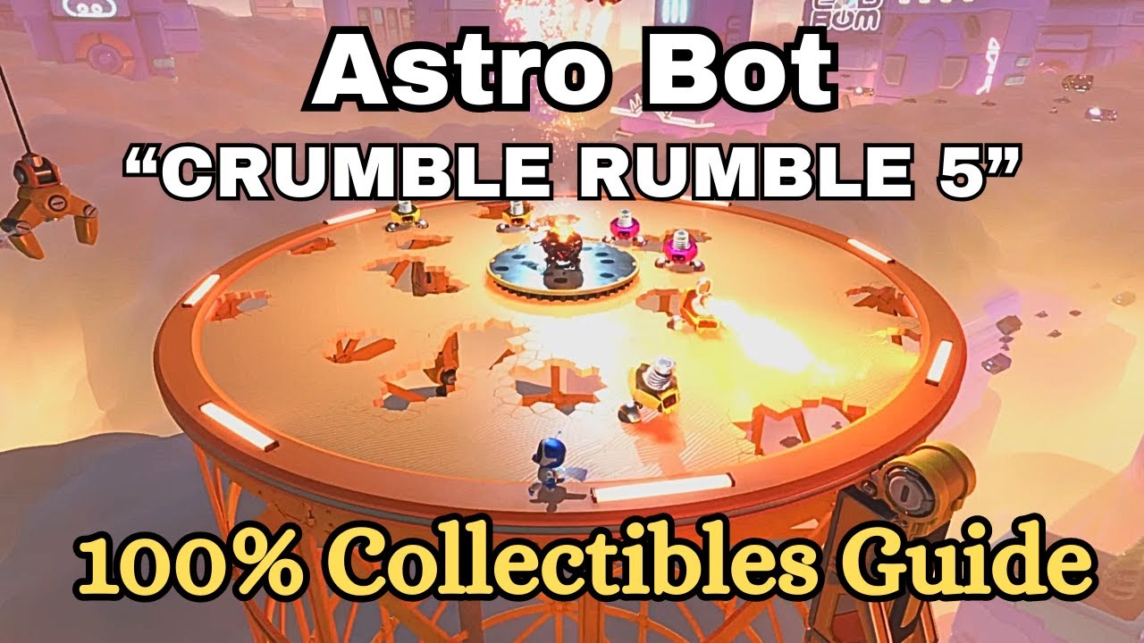 Astro Bot - Crumble Rumble 5 Collectibles Guide (All Bots) - YouTube