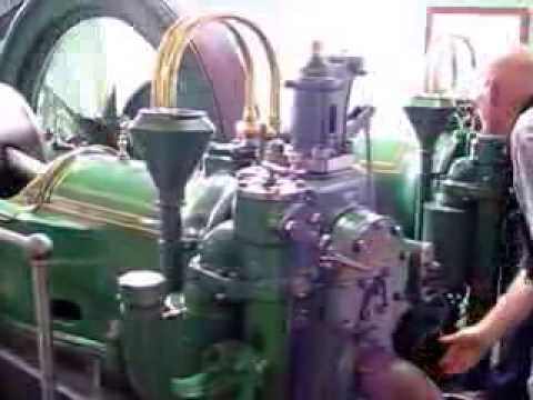 Crossley gas engine - YouTube